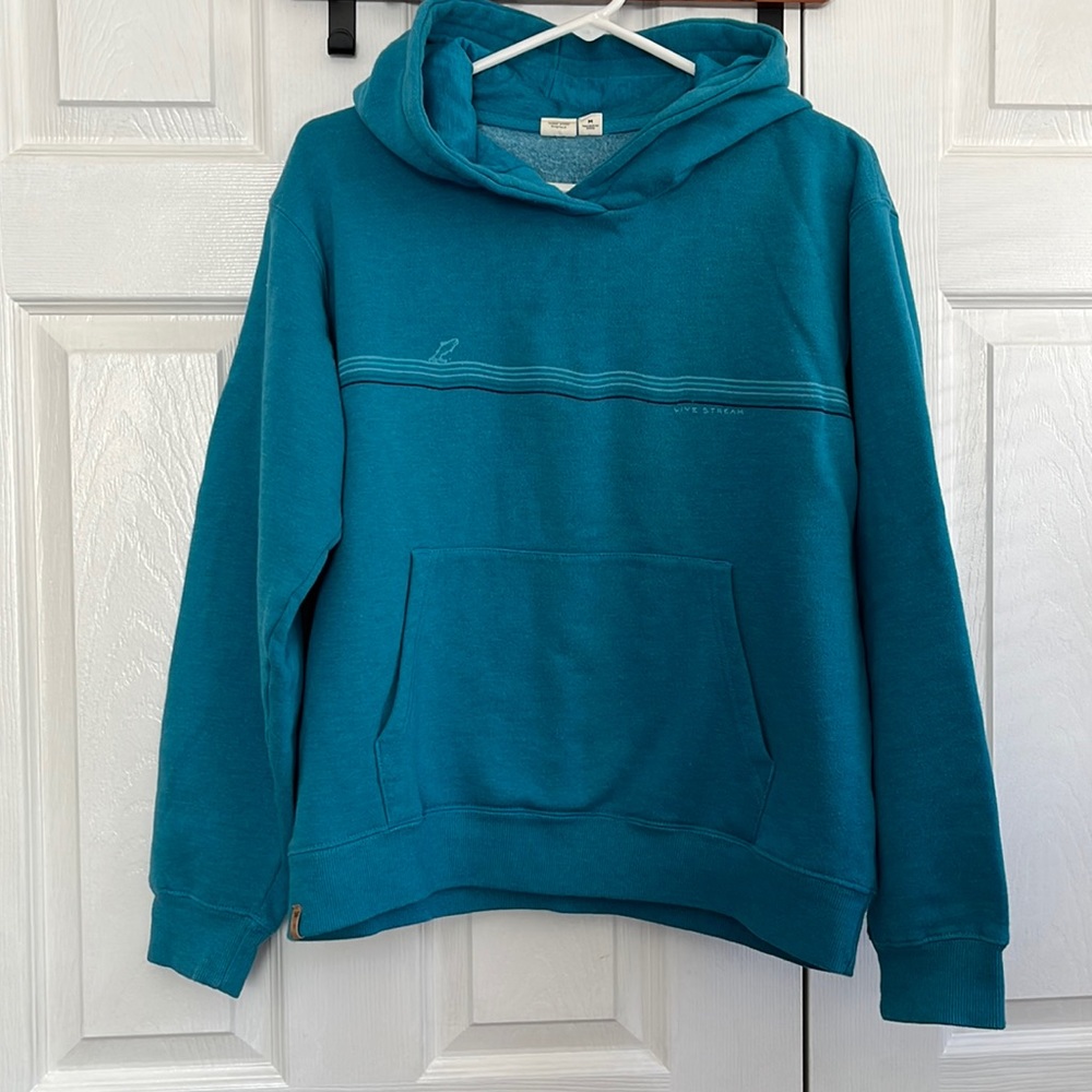 Ten Tree "Live Stream" Teal Hoodie - Size Medium - Gem